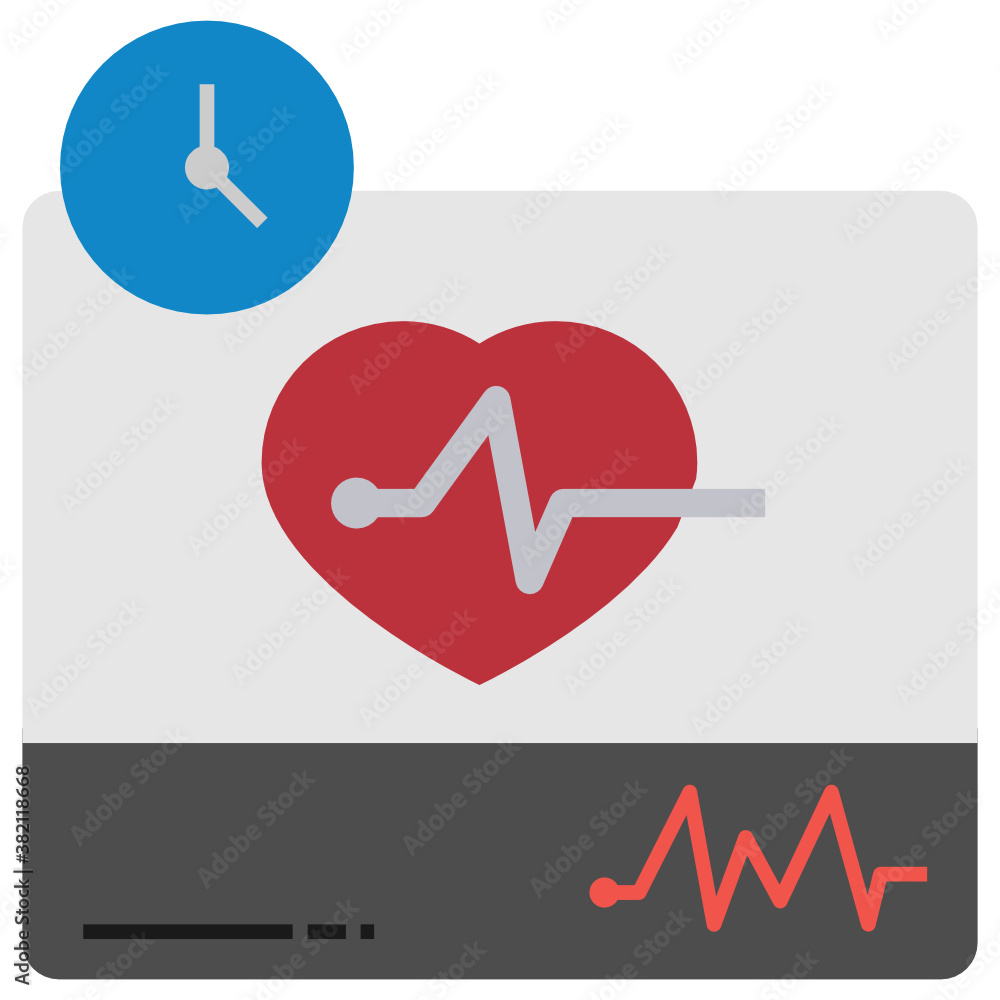Unobtrusive real-time patient data monitoring concept vector icon ...