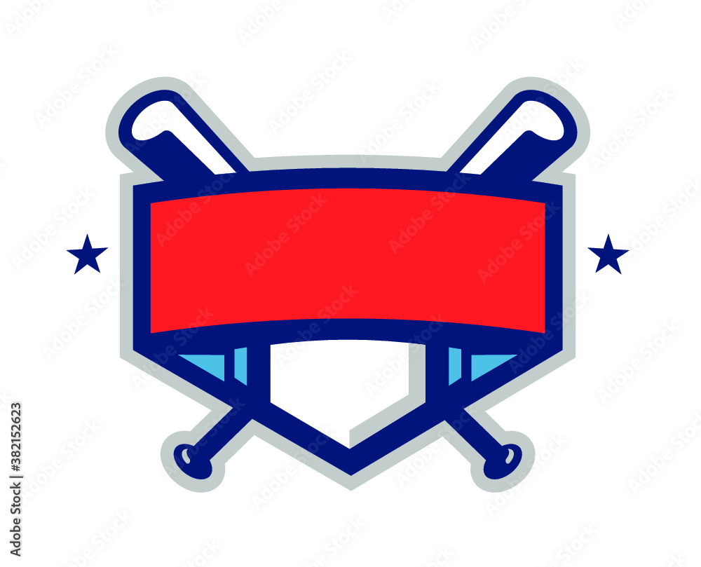 Baseball Shield Stock Vector | Adobe Stock