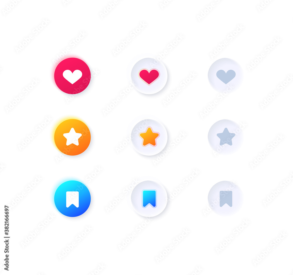 Mark favourite UI elements kit. Player settings. Multimedia options ...