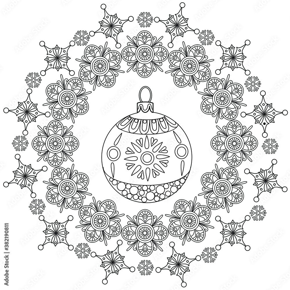 Art therapy coloring page. Coloring Book for adults and children ...