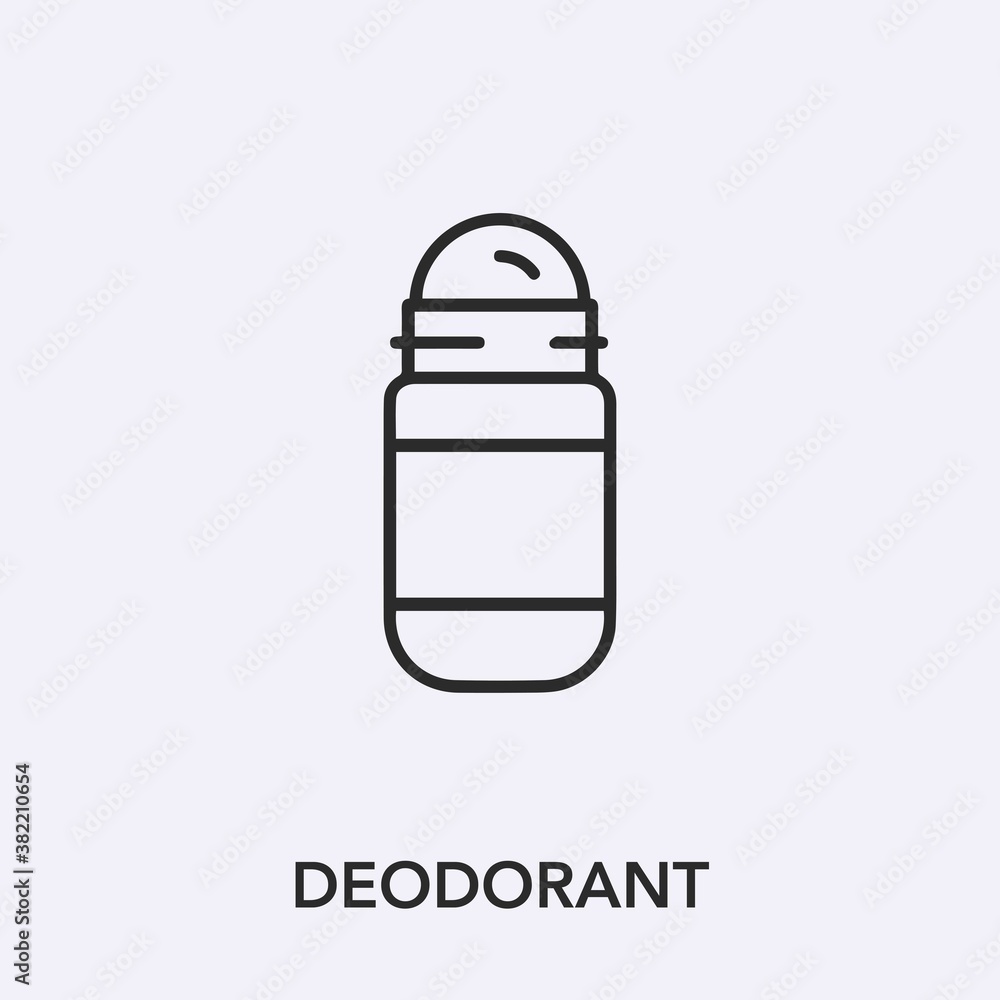 deodorant icon vector. Linear style sign for mobile concept and web ...