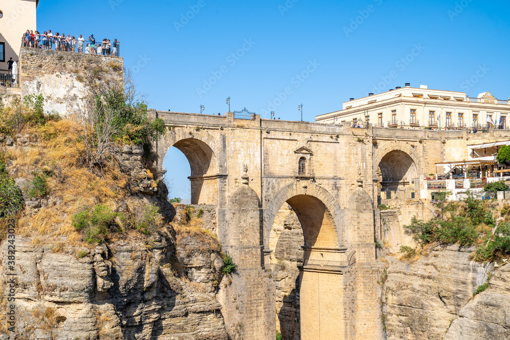 Puente Nuevo (New Bridge), the tallest of the three bridges in Ronda ...