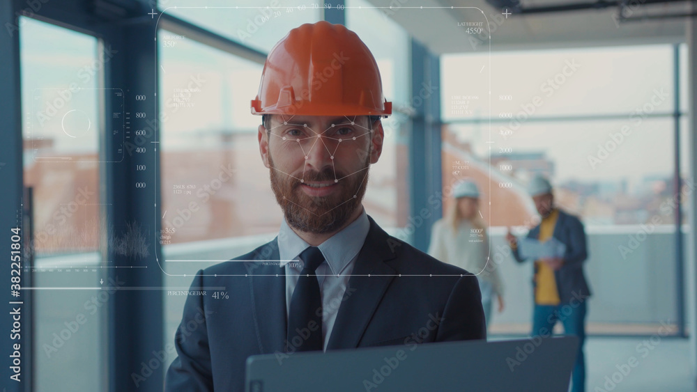 Facial Recognition. Face ID. Face Detection. Biometric Technological 3D ...