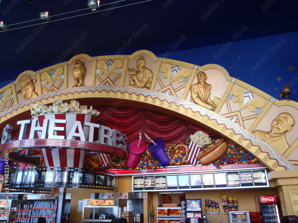 Movie Theater Concession Stand Line