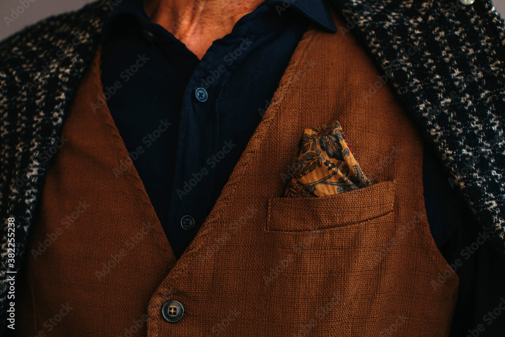 Faceless male businessman in vintage suit Stock Photo | Adobe Stock