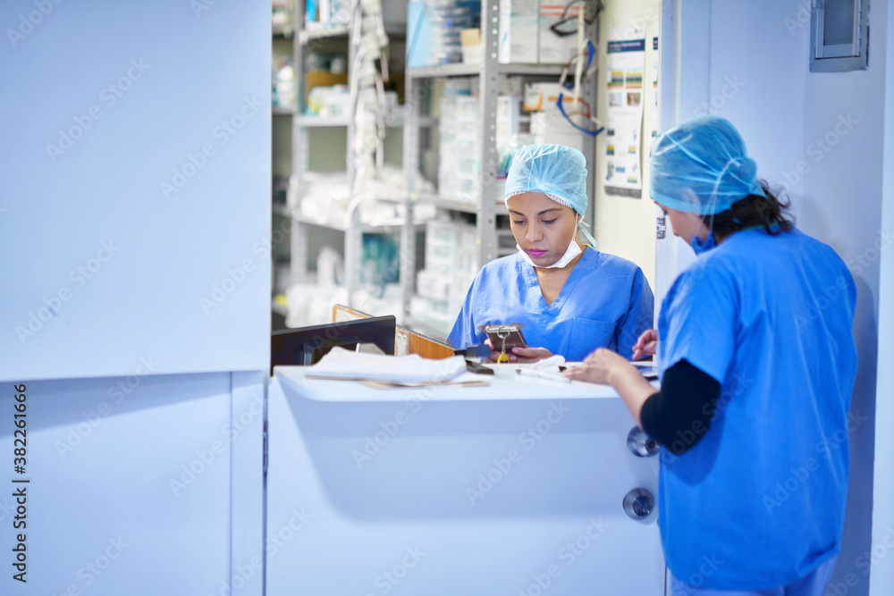 A visit to a hospital warehouse of drugs and supplies Stock Photo ...