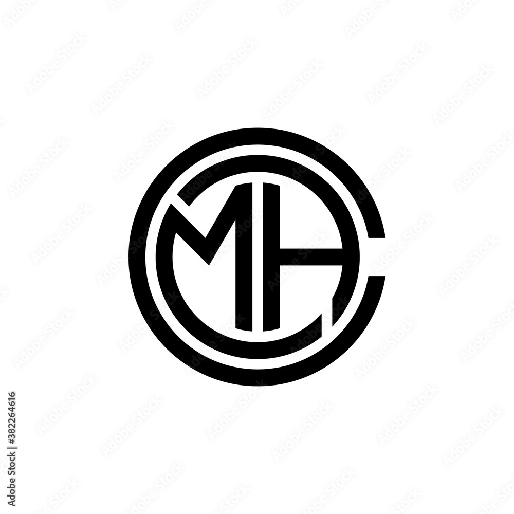 c m h cmh mhc hcm initial logo design vector symbol graphic idea ...