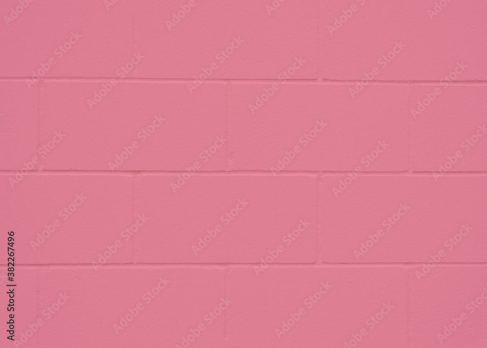 Pink cinder block wall background Stock Photo | Adobe Stock