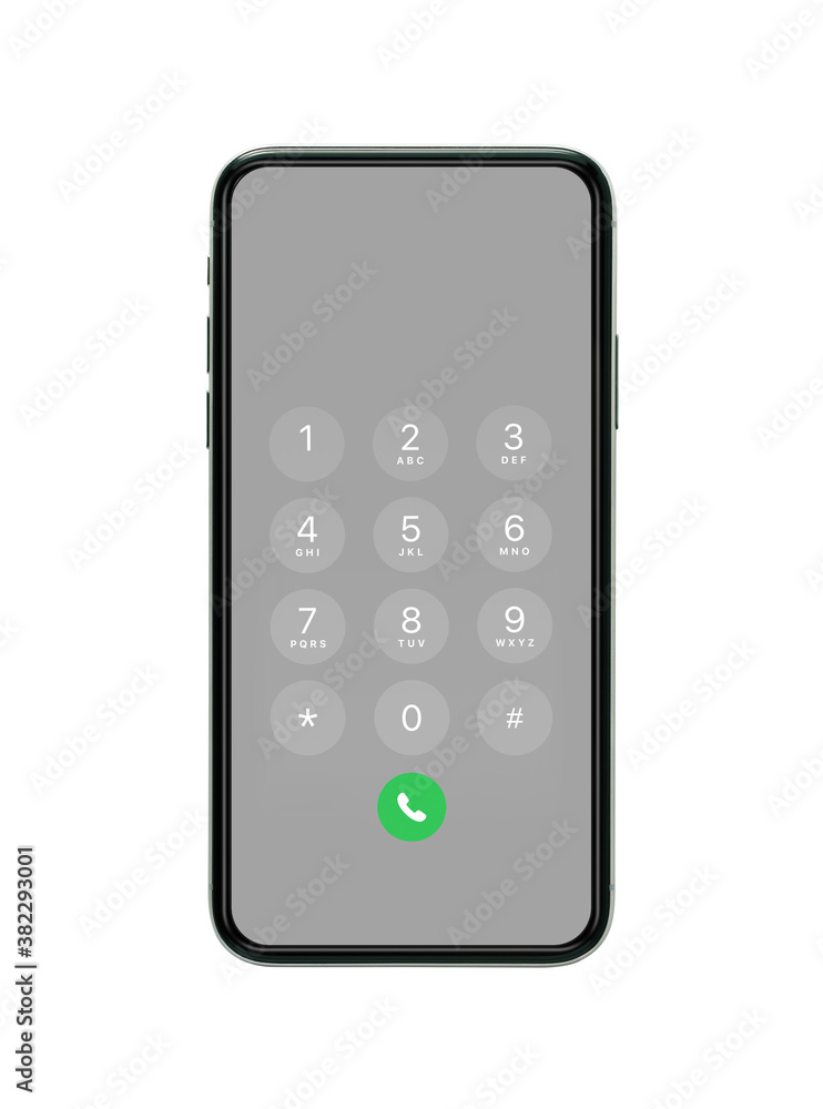 Display Keypad with numberst for mobile phone.Keypad for template in ...