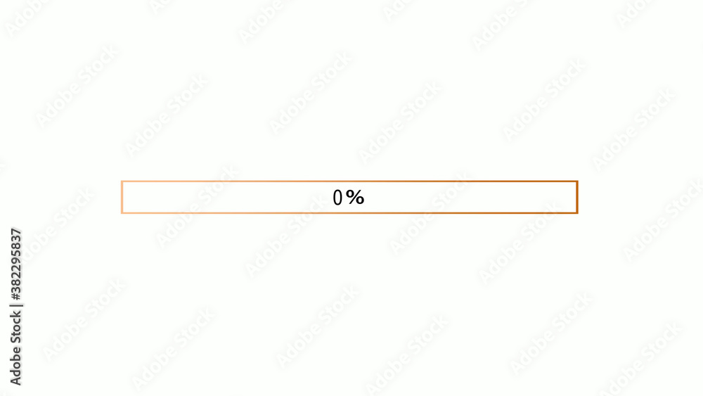 Best orange color gradient waiting loading bar on white background ...