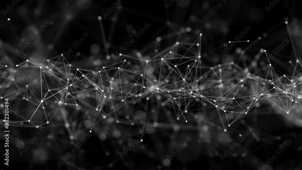 Scientific molecule loop background for medicine, science, technology ...