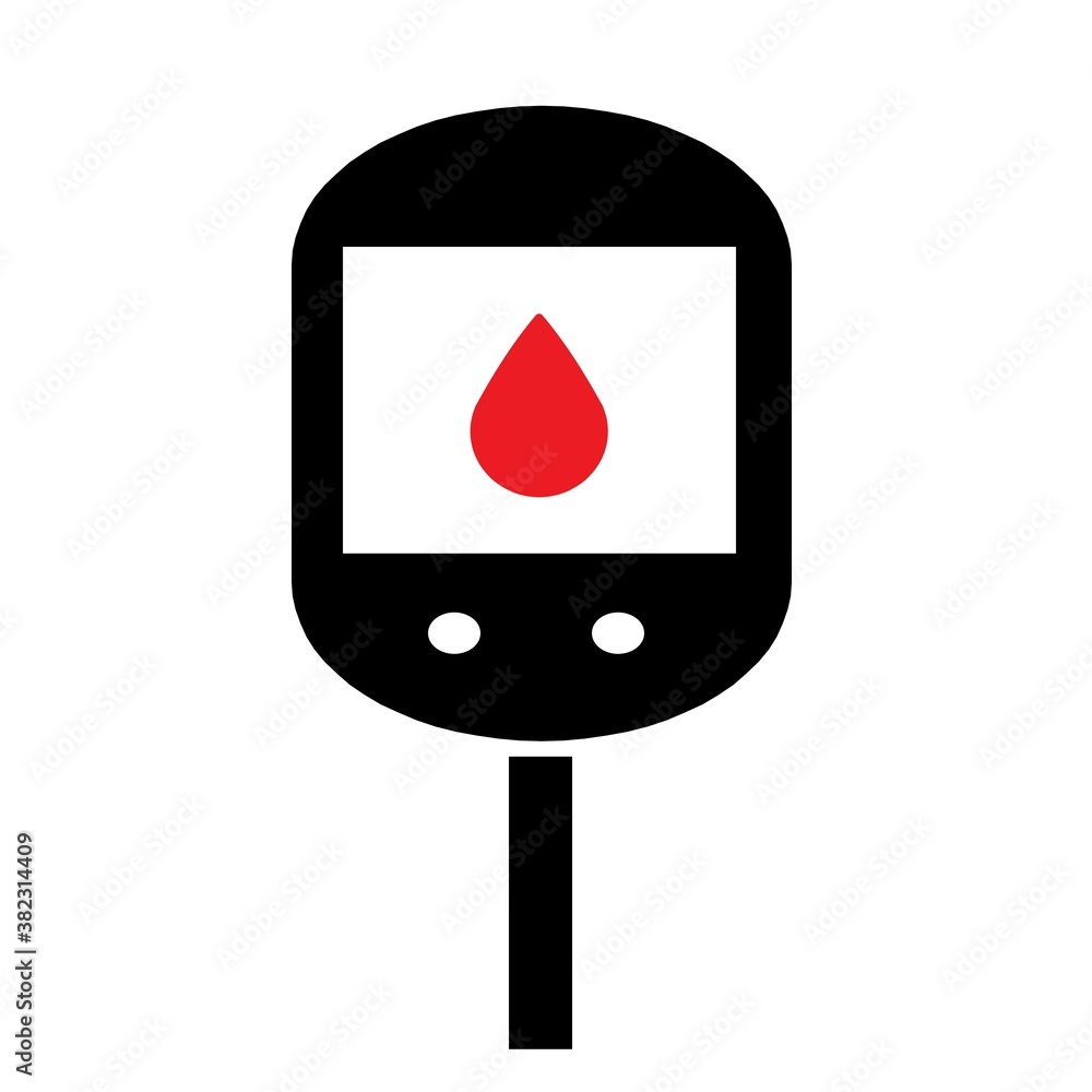 Diabetic icon in a circle on a white background. World Day Diabetes ...