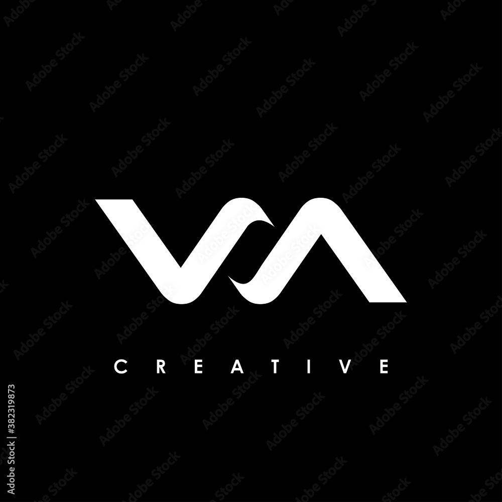 VA Initial Logo Design Vector Illustration Stock Vector | Adobe Stock