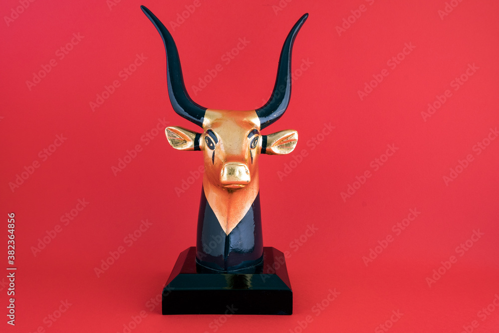 Beautiful handmade Duplicate represents the cow-headed Ancient Egyptian ...