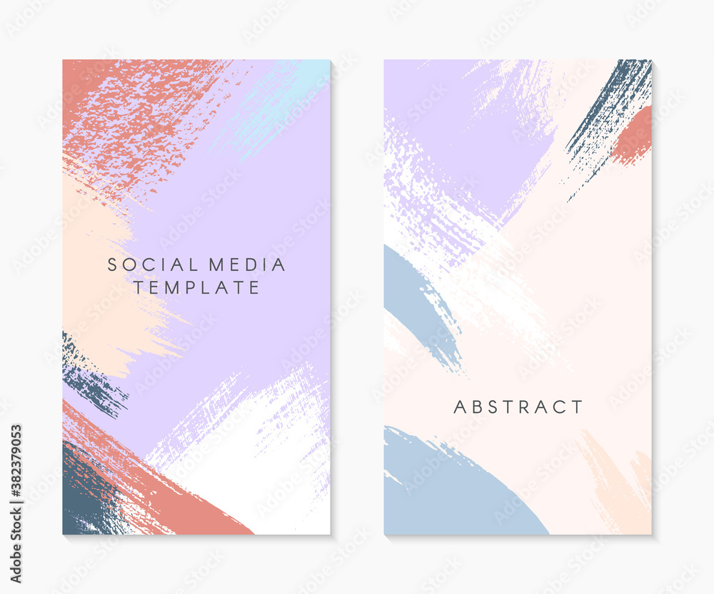 Set of editable insta story templates with copy space for text.Modern ...