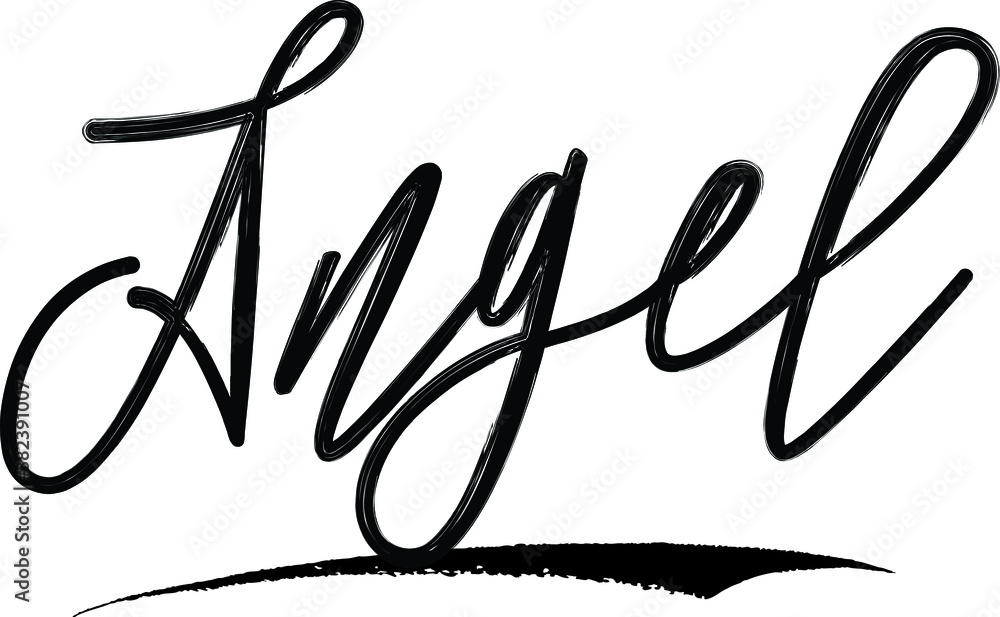 Angel Word Cursive