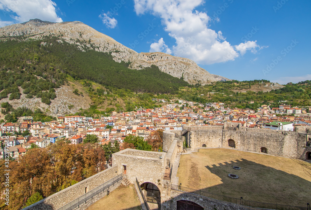 Celano, Italy - a picturesque villages of the Apennine Mountains ...