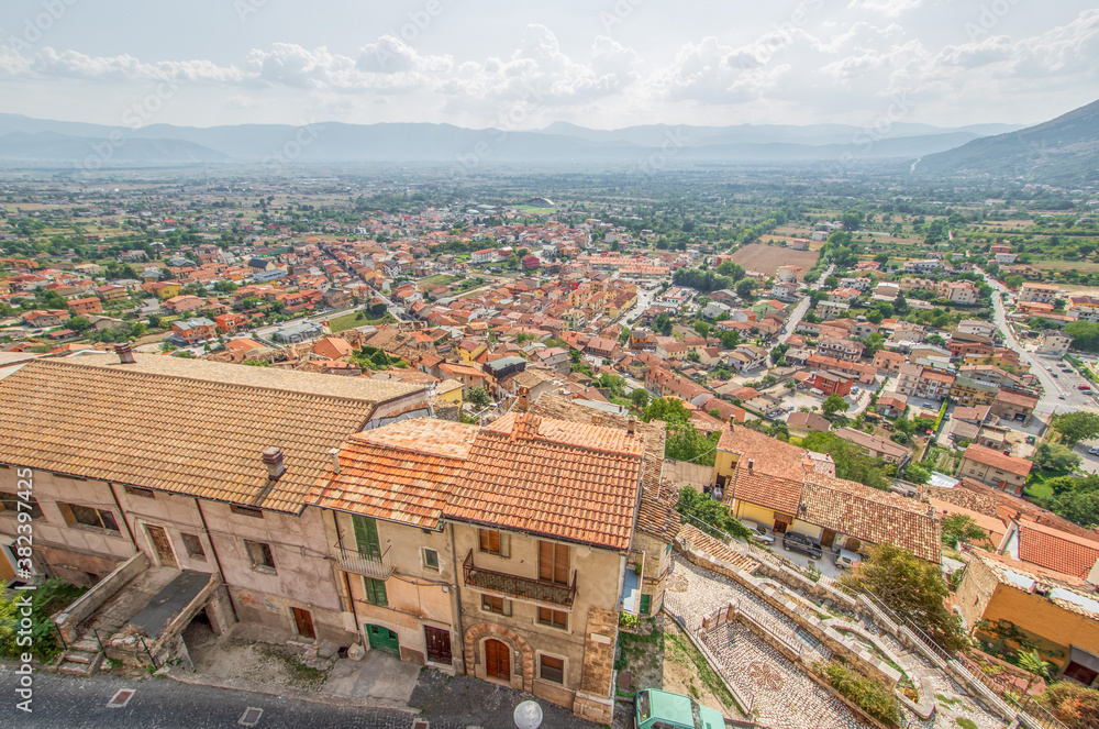 Celano, Italy - a picturesque villages of the Apennine Mountains ...