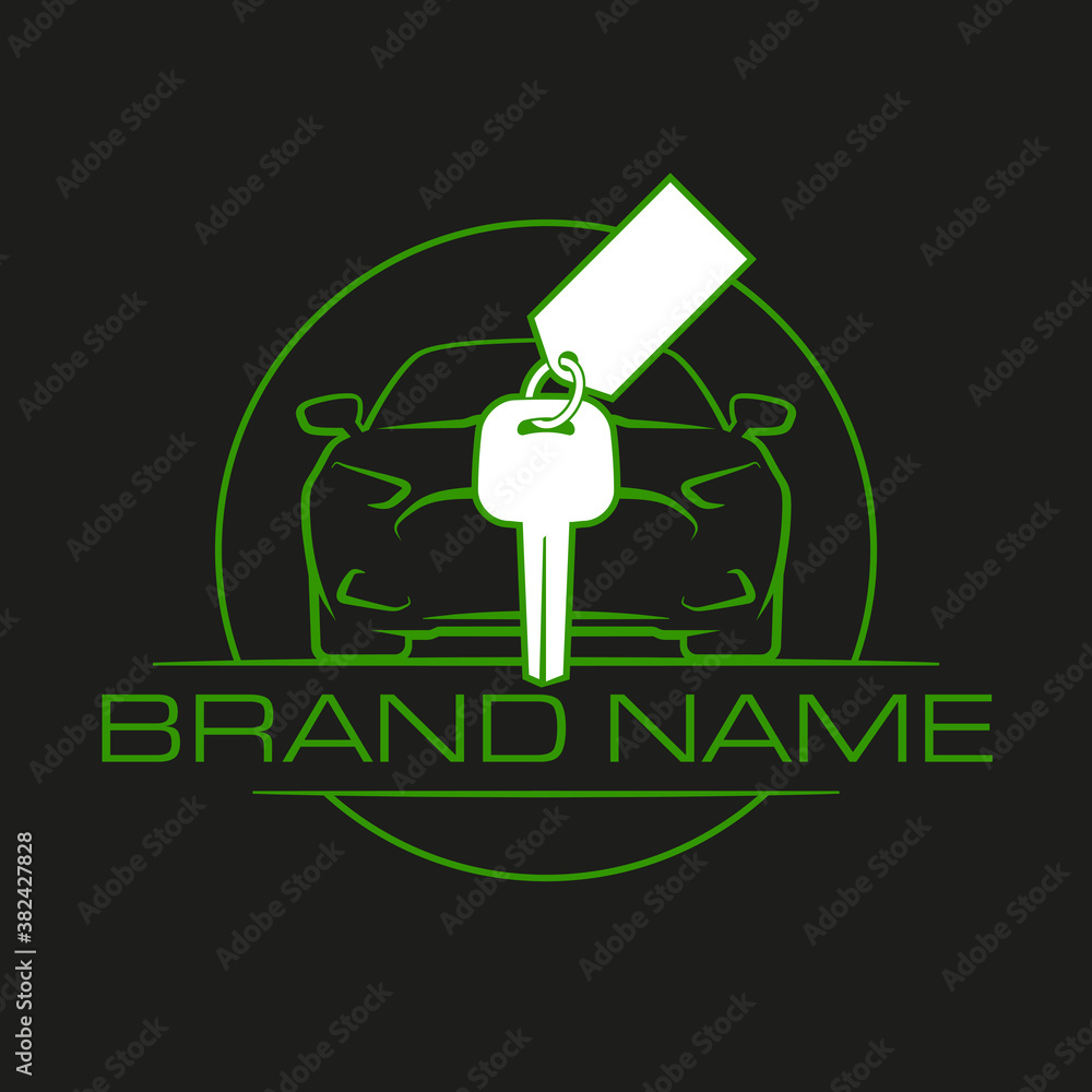 Auto car badge. Vehicle prototype icon. Emblem of the auto machine ...