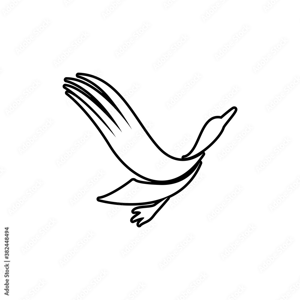 Flying Bird Template