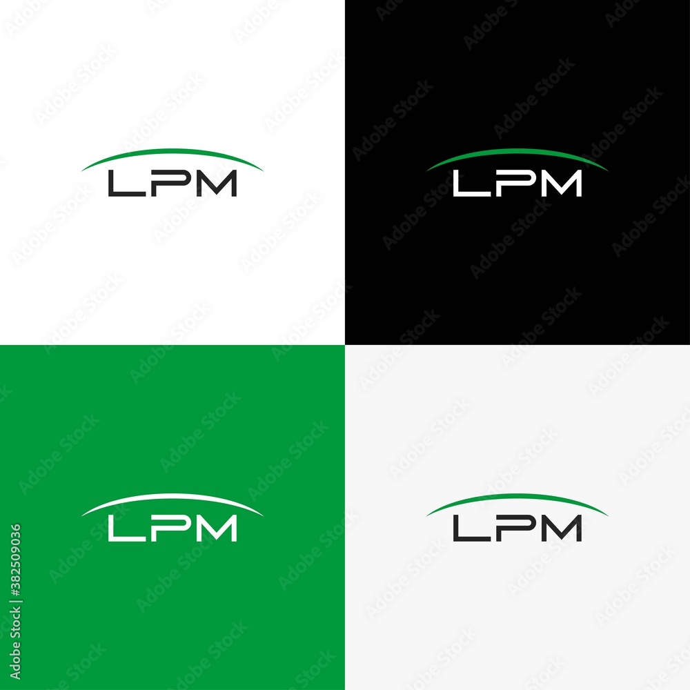 Logo with the initials LPM modern and luxurious Stock Vector | Adobe Stock