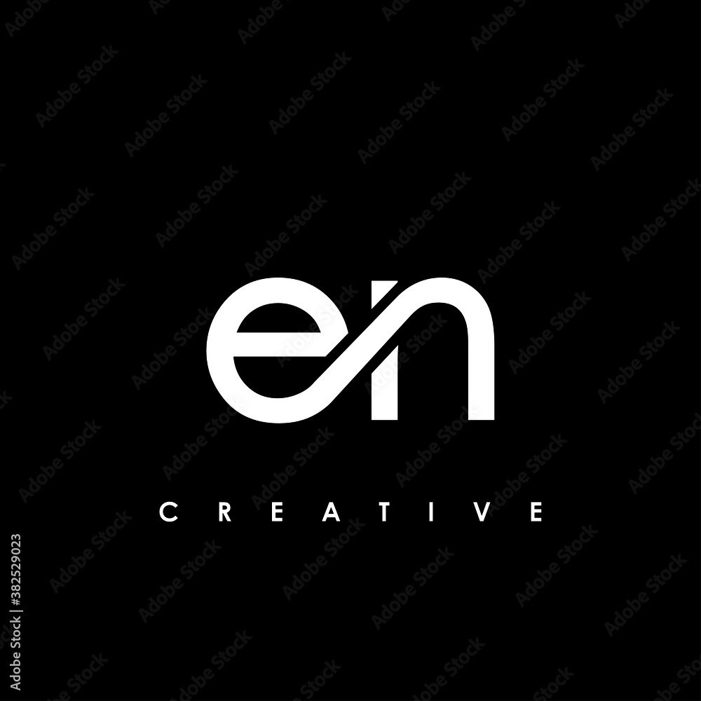 Vetor de EN Letter Initial Logo Design Template Vector Illustration do ...