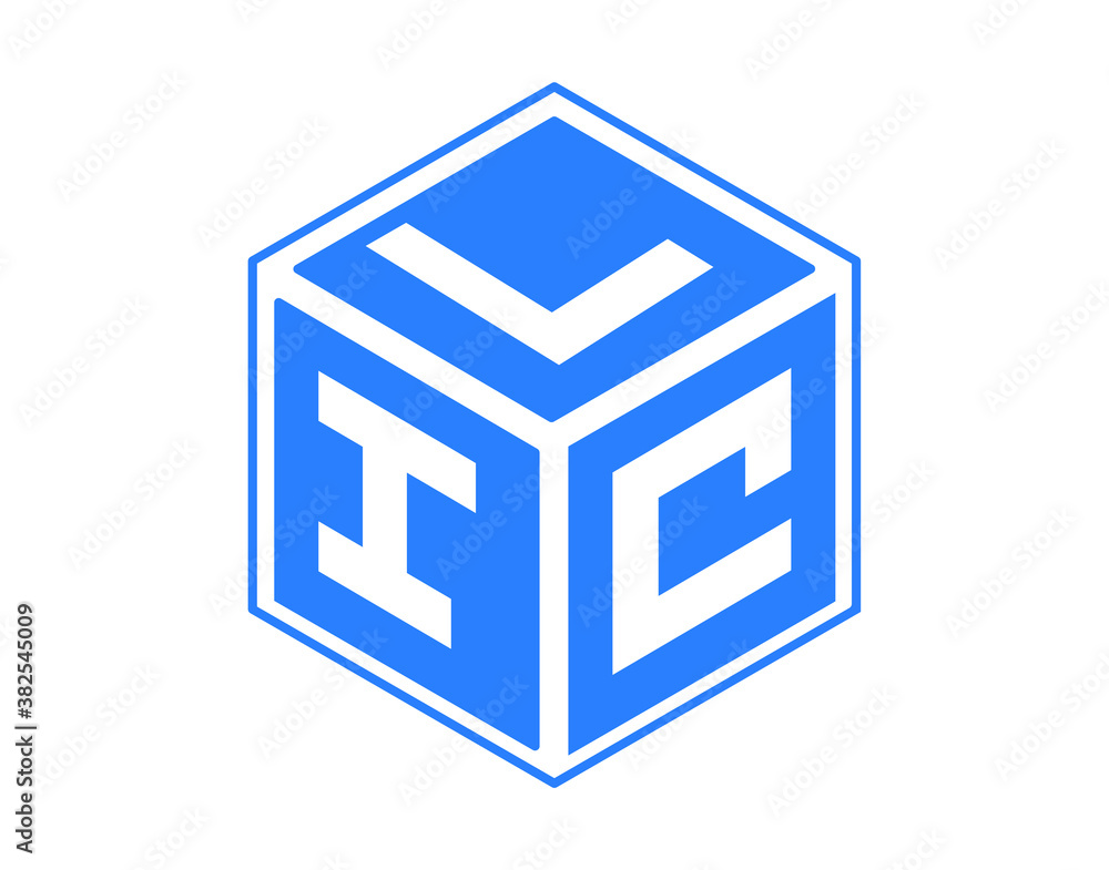 3d letter LIC icon design on WHITE background. Creative letter LIC/LIC ...