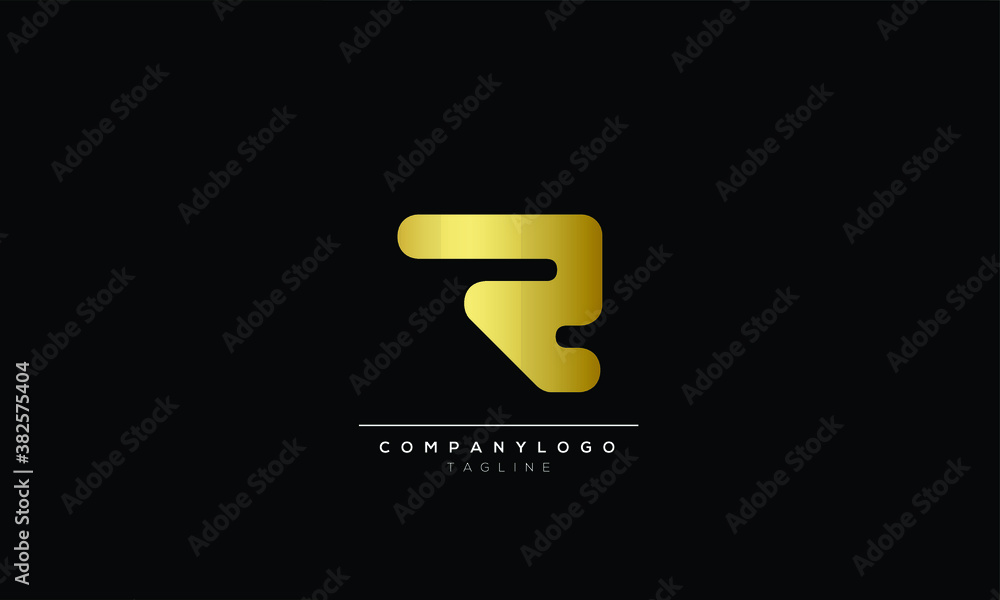 RZ R2 Abstract initial monogram letter alphabet logo design Stock ...