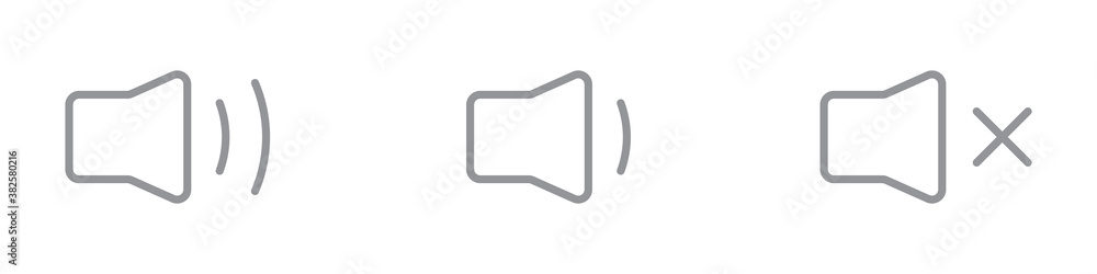 Volume up and down icon. Sound vector icon speaker volume. Audio volume ...