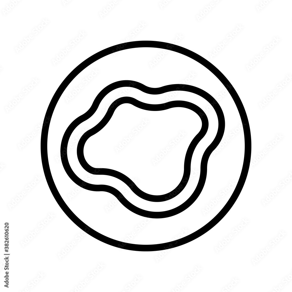 bruise skin disease line icon vector. bruise skin disease sign ...