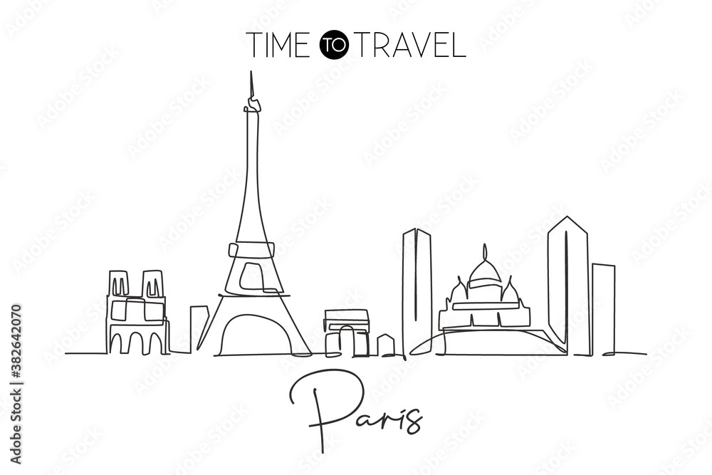 Paris Simple Drawing