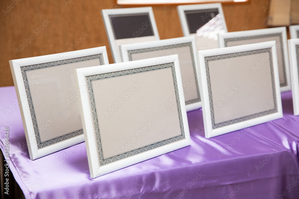 Set of empty certificate frames and borders Stock Photo | Adobe Stock