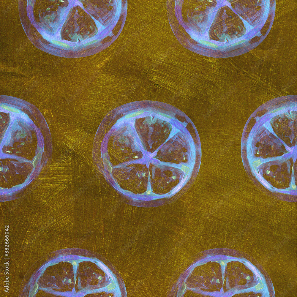 Tropical seamless pattern with grapefruit. Fruit repeating background ...