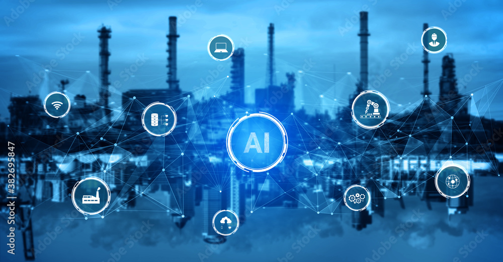 Industry 4.0 technology concept - Smart factory for fourth industrial ...