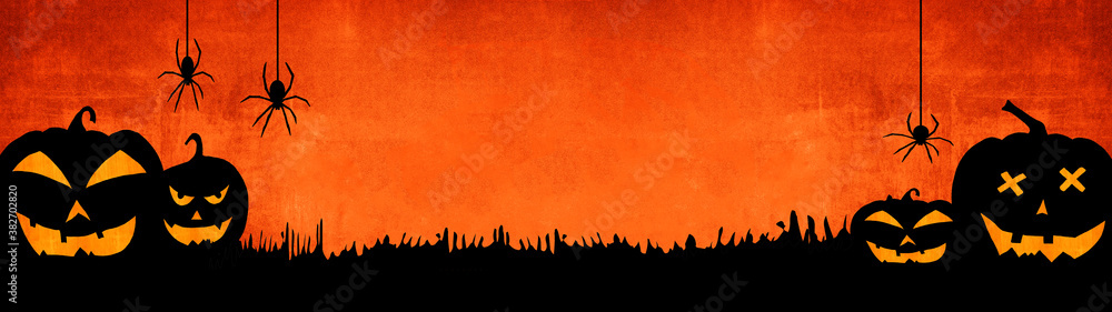 HALLOWEEN background banner wide panoramic panorama template ...