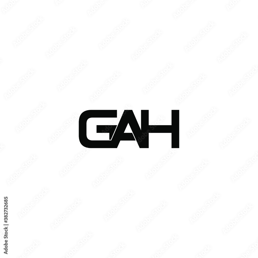 gah letter original monogram logo design Stock Vector | Adobe Stock