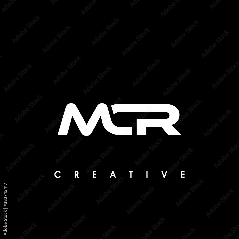 MCR Letter Initial Logo Design Template Vector Illustration Stock ...