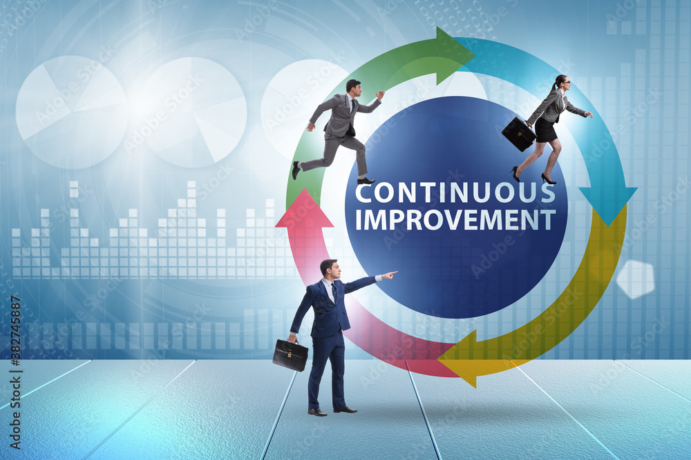Continuous improvement concept in business Stock Photo | Adobe Stock