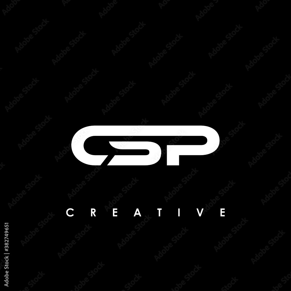 CSP Letter Initial Logo Design Template Vector Illustration Stock ...