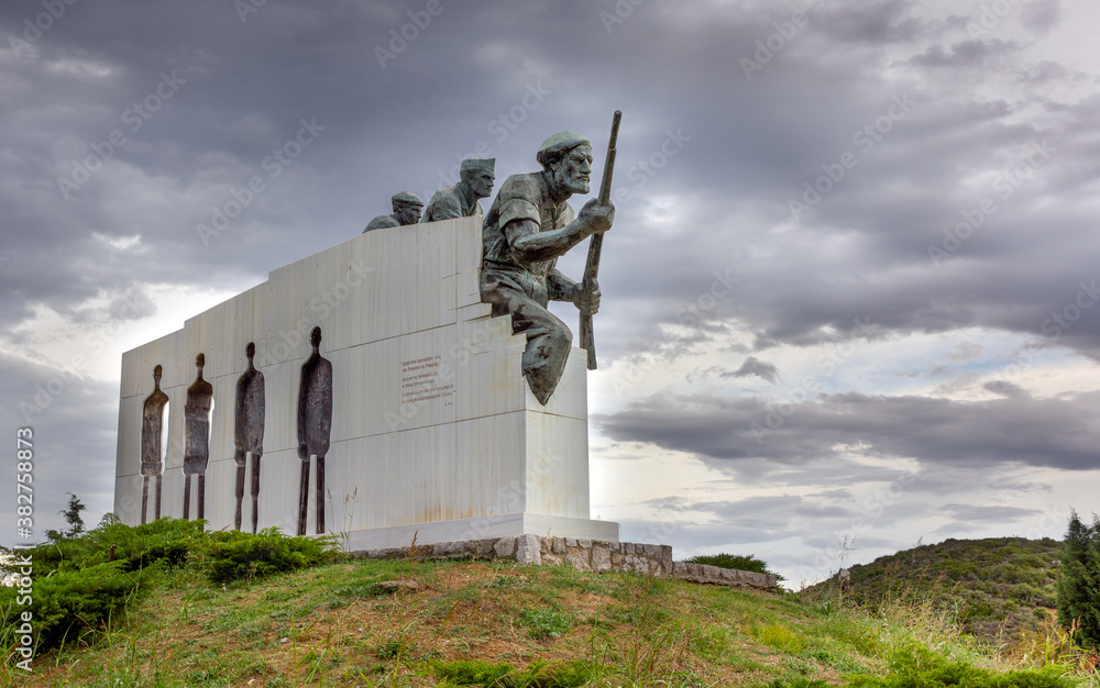 Distomo Massacre Memorial on October 14, 2012 in Distomo, Boeotia. The ...