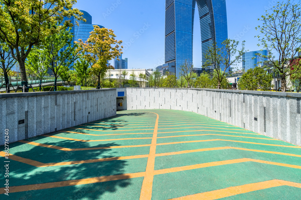 city underground parking, suzhou, china. Stock Photo | Adobe Stock