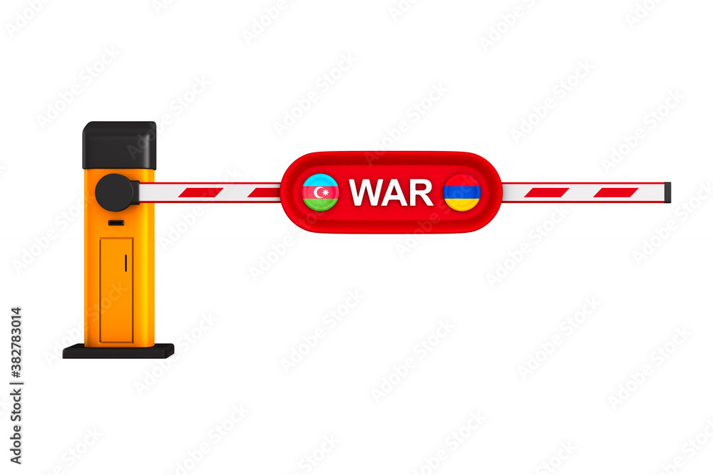 sign war on white background. Isolated 3d illustration Stock ...