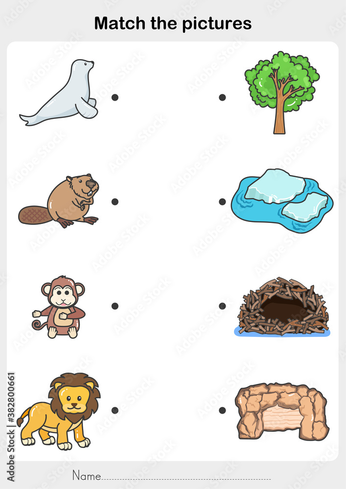 match the pictures of Animal and Their Homes. - Flashcards for ...