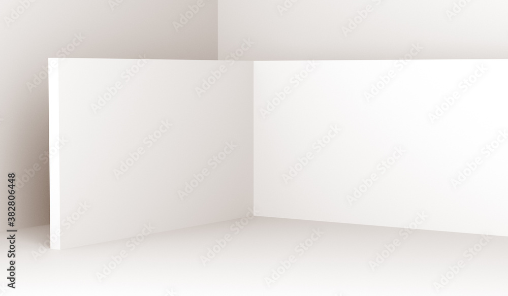 architecture blank white minimalist wall corner indoor Stock ...