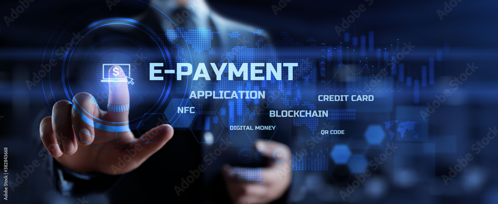 E-payment, Electronic wallet, Digital money online banking FINTECH ...