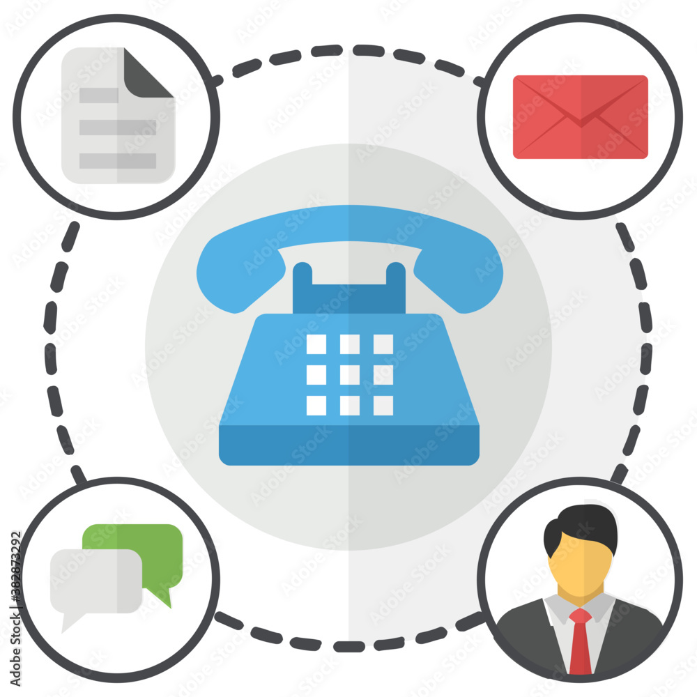 Contact us icon isolated Stock Vector | Adobe Stock