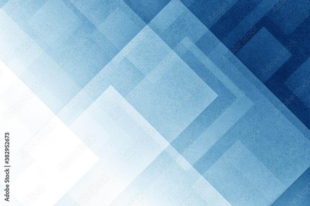 Blue and white abstract background pattern with texture and diamond ...