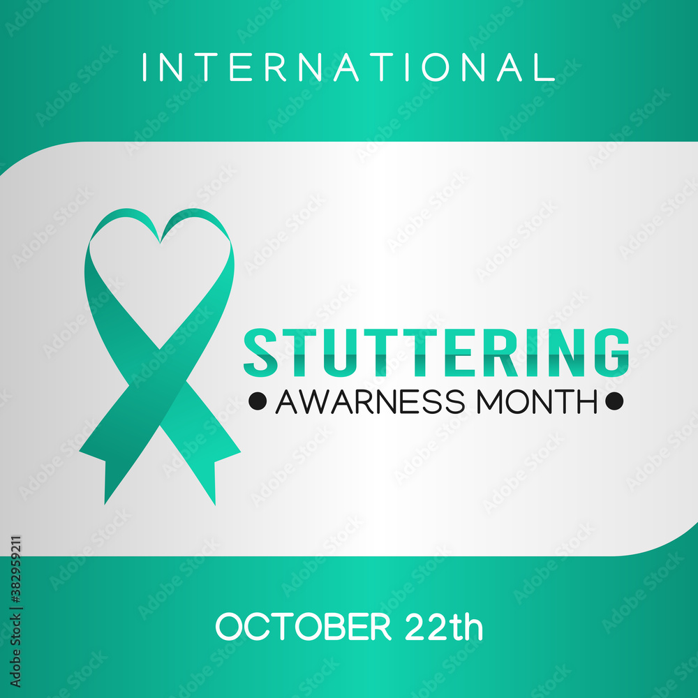 Vector graphic of international stuttering awareness month good for ...