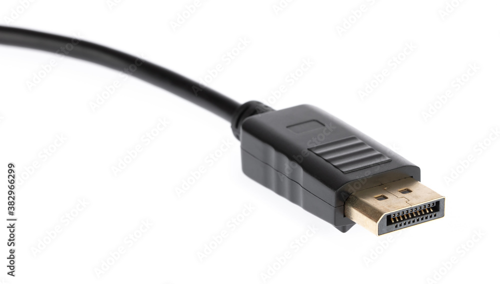 Displayport Male Hdmi Isolated on White background. Stock Photo | Adobe ...