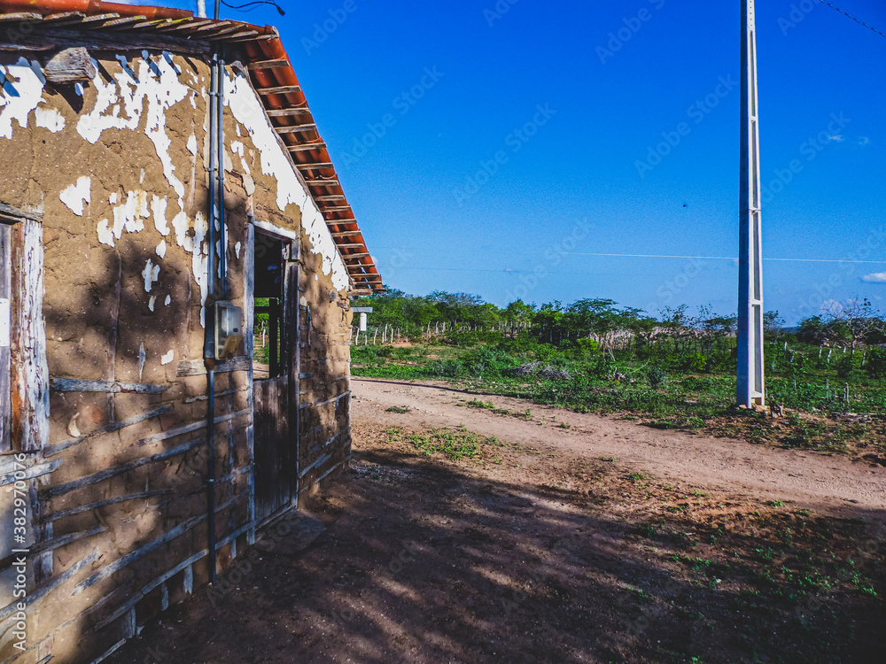 Região rural do sertão do Brasil e conta com a caatinga como bioma ...